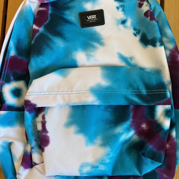 Vans | Bags | Vans Tie Dye Black Blue Purple Backpack Os Nwt | Poshmark
